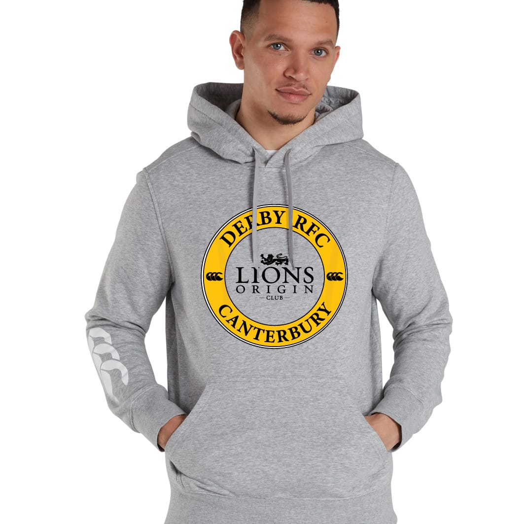 Lions Origin Grey Hoodie - Derby RFC