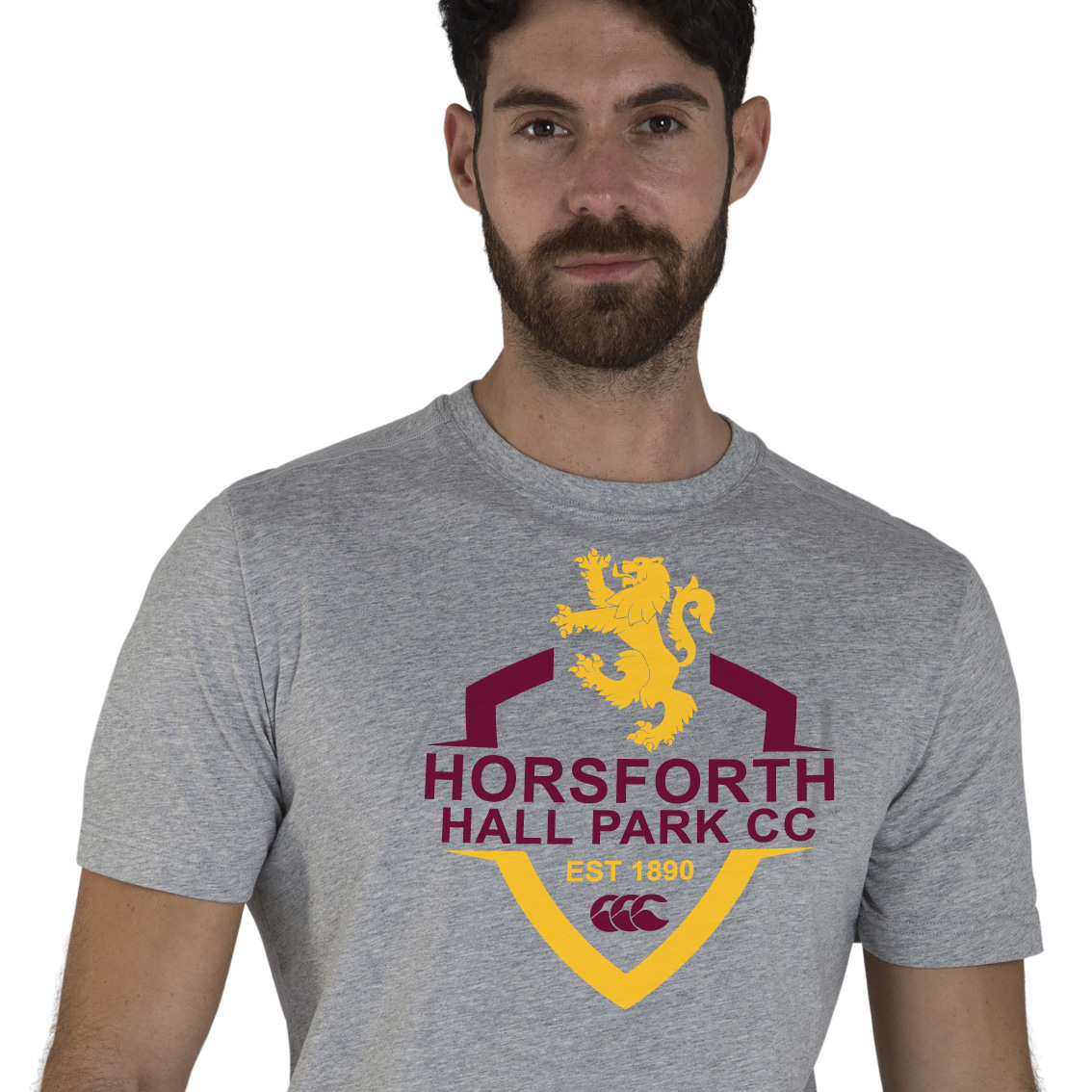 Hall Park Logo Grey Tee - Horsforth Hall Park
